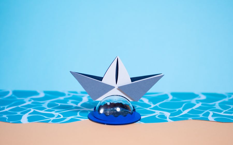 PAPER BOAT treat box, candy holder, ornament gift SVG - BanettaDesigns